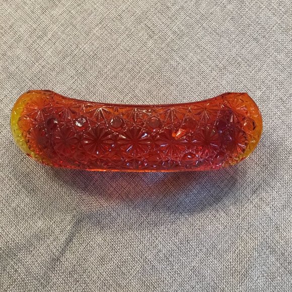 Fenton | Accents | Fenton Daisy Button Red Canoe | Poshmark